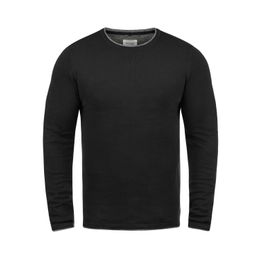 Blend Herren Rundhalspullover "Rundhalspullover BHOdin", schwarz, Gr. XL, Obermaterial: 100% Baumwolle CO., Pullover