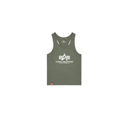 Herren Muscleshirt "Basic Tank BL BB", grün, Gr. L, Alpha Industries, Obermaterial: 100% Baumwolle, Shirts