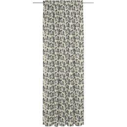 Vorhang Adam, B:142cm H:175cm, schwarz-wei&szlig;, Jacquard, Baumwolle, Wohnzimmer, Gardinen, "Good Old Days", aus 100% Bio-Baumwolle