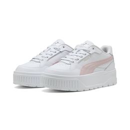 Puma Damen Sneaker "Karmen II Idol Sneakers Damen", Gr. 40,5, wei&szlig;, Obermaterial: Synthetik, Kuhleder, Textil; Futter: Textil; Innensohle: Textil;