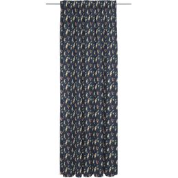 Vorhang Adam, B:142cm H:245cm, blau, Jacquard, Baumwolle, Kinderzimmer, Gardinen, "Space", aus 100% Bio-Baumwolle