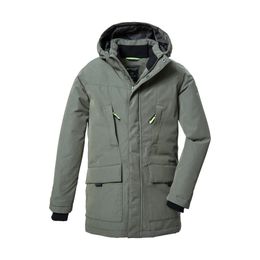 Killtec Jungen Parka "KOW 378 BYS PRK", gr&uuml;n, Gr. 176, Oberstoff: 88% Polyester, 12% Baumwolle, Futter: 100% Polyester, Wattierung: 100% Polyester,