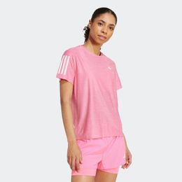 Damen Laufshirt "OTR B TEE", wei&szlig;, Gr. S, adidas Performance, Obermaterial: 86% Polyester, 14% Elasthan, Shirts