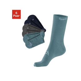 Bench. Herren Sportsocken, Gr. 39, bunt, Baumwollmischung, unifarben, Socken, mit antibakterieller Feuchtigkeitsregulierung