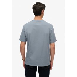 Superdry Herren Rundhalsshirt "ATHLETIC ESS TEE", beige, Gr. XL, bedruckt, Single Jersey, Obermaterial: 100% Baumwolle, Shirts, Loose Fit, aus