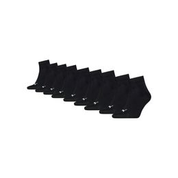 Puma Damen Kurzsocken "Puma UNISEX QUARTER PLAIN 9P ECOM", Gr. 43, schwarz, Baumwollmischung, bedruckt, unifarben, Socken, Atmungsaktiv,