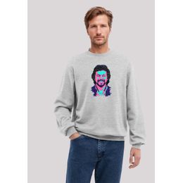 F4NT4STIC Herren Sweatshirt "TV Times Jeremy Beadle 1982 Pop Art", grau, Gr. XS, Obermaterial: 80% Baumwolle, 20% Polyester, Sweatshirts, Premium