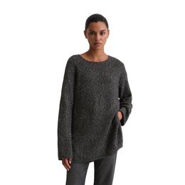 Marc O'Polo MARC O'POLO Damen Strickpullover "aus Bio-Baumwolle-Alpaka-Schurwolle-Mix", grau, Gr. S, unifarben, Obermaterial: 51% Baumwolle, 28% Polyamid, 11%