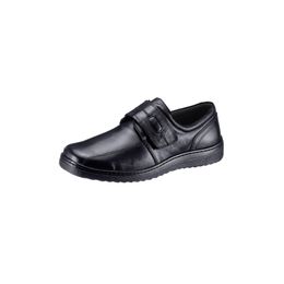 CLASSIC Herren Klettschuh, Gr. 40, schwarz, Glattleder, Schuhe