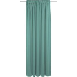 Vorhang Adam, B:142cm H:225cm, blau, Baumwolle (Bio-Baumwolle), Wohnzimmer, Gardinen, "Uni Collection, Made in Germany", Blickdichter aus 100%