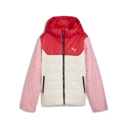 Puma Kinder Winterjacke "Essentials Wattierte Kapuzenjacke Jugendliche", wei&szlig;, Gr. 140, Obermaterial: 100% Polyester; Futter: 100% Polyester;