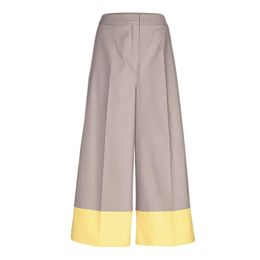 Alba Moda Damen Culotte "Hose Hose"taupe, gelb, Gr. 36, Obermaterial: 98% Baumwolle CO (CMIA). 2% Elasthan EL., Hosen