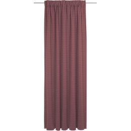 Vorhang Adam, B:142cm H:225cm, rot, Jacquard, Baumwolle, Wohnzimmer, Gardinen, "Uni Collection", aus 100% Bio-Baumwolle