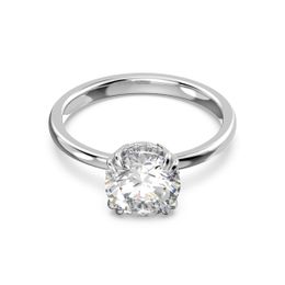 Swarovski Damen Fingerring "Stilla Round Cocktailring", 52, Metall, silber, Metall, Fingerringe, mit Swarovski Kristall