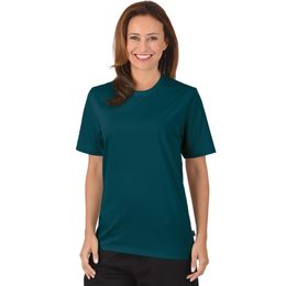 TRIGEMA Damen T-Shirt "TRIGEMA T-Shirt aus 100% Baumwolle", blau, Basic, Gr. M, 100% Baumwolle, Shirts