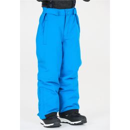 ZIGZAG M&auml;dchen Skihose "Soho", blau, Gr. 152, unifarben, 88% Polyester, 12% Elasthan, Hosen, mit abnehmbaren Hosentr&auml;gern