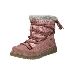 Legero Damen Schn&uuml;rstiefelette "Legero Stiefelette Veloursleder/Textil", Gr. 40, rot, Textil, Veloursleder, Schuhe
