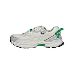 Replay Herren Sneaker "Replay Sneaker Leder/Textil", Gr. 42wei&szlig;, gr&uuml;n, Leder, Textil, Schuhe