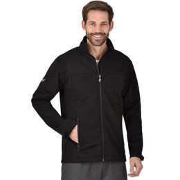 TRIGEMA Herren Softshelljacke "TRIGEMA Softshelljacke RV unisex", schwarz, Gr. 4XL, Stoff, 88% Polyamid, 12% Elastan, Jacken