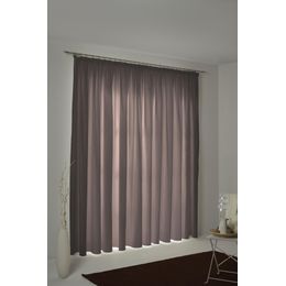 Vorhang Adam, B:145cm H:175cm, braun, Jacquard, Baumwolle (Bio-Baumwolle), Wohnzimmer, Gardinen, "Uni Collection", aus 100% Bio-Baumwolle