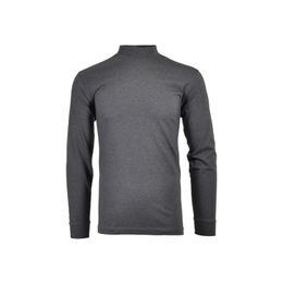 Ragman Herren Longsweatshirt "Longsleeve Langarm Basic Stehkragen Regular Fit", grau, Gr. L, Obermaterial: 100% Baumwolle CO., Sweatshirts