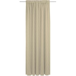 Vorhang Adam, B:142cm H:225cm, beige, Jacquard, Baumwolle, Wohnzimmer, Gardinen, "Indian Cortezada Light", aus 100% Bio-Baumwolle