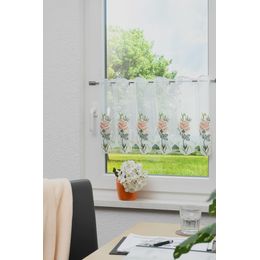 Panneaux, B:210cm H:60cm, wei&szlig;, Stickereien Plauen, Voile, Polyester, Gardinen, "Nadia"