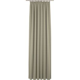Vorhang WIRTH, B:132cm H:145cm, gr&uuml;n, Jacquard, Baumwolle, Polyester, Wohnzimmer, Gardinen, "Torbole"