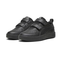Puma Kinder Sneaker "Puma Rickie V Sneakers Kinder", Gr. 30, schwarz, Obermaterial: Synthetik, Textil, Leder; Futter: Textil; Innensohle: Textil;