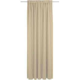 Vorhang Adam, B:142cm H:245cm, beige, Jacquard, Baumwolle, Wohnzimmer, Gardinen, "Indian Cortezada Light", aus 100% Bio-Baumwolle