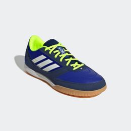 Damen Fußballschuh "TOP SALA COMPETITION 2 IN", adidas Performance, Gr. 45lucid blau, cloud weiß, lucid lemon, Leder, Synthetik, Schuhe, geeignet als