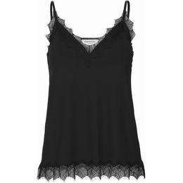 rosemunde Damen Unterhemd "Billie Strap Top", Gr. 46, schwarz, Obermaterial: 90% Polyester, 10% Elasthan, unifarben, Unterhemden,