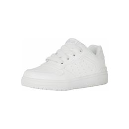 Geox M&auml;dchen Sneaker "Geox Sneaker Lederimitat/Textil", Gr. 30, wei&szlig;, Lederimitat, Textil, Schuhe