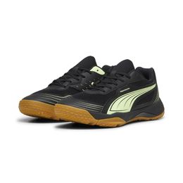 Puma Herren Hallenschuh "SOLARFLASH III", Gr. 44,5, schwarz, Textil, Schuhe