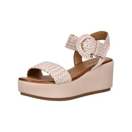Inuovo Damen Keilsandalette "Inuovo Sandalen Leder", Gr. 40, rosa, Leder, Schuhe