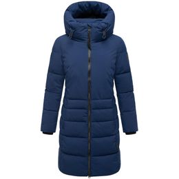 Navahoo Damen Steppmantel "Mondnebel XIV", blau, Gr. M, Obermaterial: 100% Polyester. Innenfutter: 100% Polyester. Wattierung: 100% Polyester.