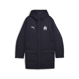 Puma Herren Parka "Olympique de Marseille Trainingswinterjacke Herren", weiß, Gr. M, Obermaterial: 100% Polyester; Futter: 100% Polyester; Füllung: