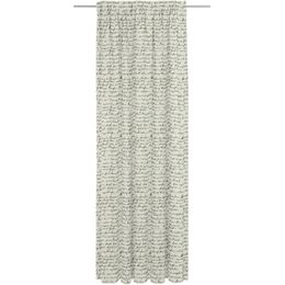 Vorhang Adam, B:142cm H:225cm, schwarz, Jacquard, Baumwolle, Leinen, Wohnzimmer, Gardinen, "Scribble", aus Leinen und Bio-Baumwolle