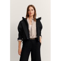 Bugatti Damen Blouson, schwarz, Gr. 42, unifarben, 100% Polyester, Jacken, wasserabweisend