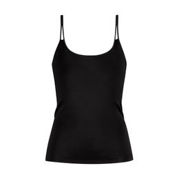 Mey Damen Spaghettitop "Emotion", schwarz, Gr. 38, Feinripp, Obermaterial: 50% Viskose, 46% Polyamid, 4% Elasthan, Tops, ohne auftragende