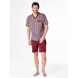 wäschepur WÄSCHEPUR Herren Shorty, Gr. 44, grau, 100% Baumwolle, Homewear-Sets