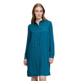 Betty Barclay Damen Hemdblusenkleid "Damen Hemdblusenkleid mit Knopfleiste", blau, Gr. 40, Obermaterial: 52% Polyester, 48% Viskose., Kleider, Form