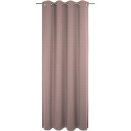 Vorhang WIRTH, B:132cm H:255cm, rot, Jacquard, Baumwolle, Polyester, Wohnzimmer, Gardinen, "Torbole"