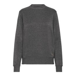 oxmo Damen Longpullover "Sweater OXMILLE"dunkelgrau melange, Gr. XL, Obermaterial: 55% Polyester PES. 45% Baumwolle CO., Pullover