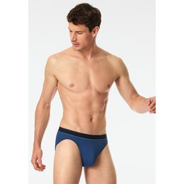 Schiesser Herren Rioslip "Duality Function", Gr. 8, blau, Single Jersey, Obermaterial: 30% Baumwolle, 30% Modal, 30% Polyamid, 10% sonstige Fasern,