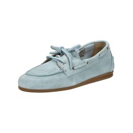 Pavement Damen Bootsschuh "Pavement Halbschuhe Veloursleder", Gr. 39, blau, Veloursleder, Schuhe