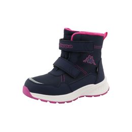 Kappa M&auml;dchen Winterboots "Ruth", Gr. 27, blau, Synthetik, Schuhe, Winterschuhe, Winterstiefel, Snowboots, gef&uuml;ttert, wasserdicht