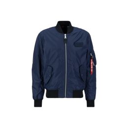 Herren Bomberjacke "MA-1 TTC Light", blau, Gr. L, Alpha Industries, Obermaterial: 100% Nylon, Futter: 100% Nylon, Jacken