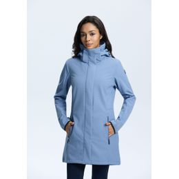 Luhta Damen Outdoorjacke "Luhta Softshell jacke Iloniemi", blau, Gr. 34, 98% Polyester, 2% Elasthan, Jacken