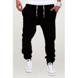 behype Herren Chinohose "LUKE", schwarz, Gr. 29, 98% Baumwolle, 2% Elasthan, Hosen, mit elastischem Bund